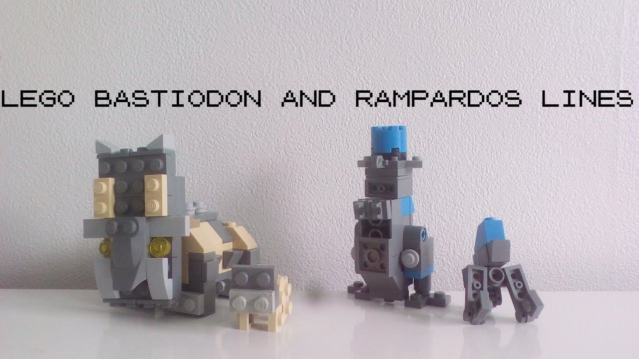 LEGO Pokemon Bastiodon and Rampardos evolution lines - YouTube