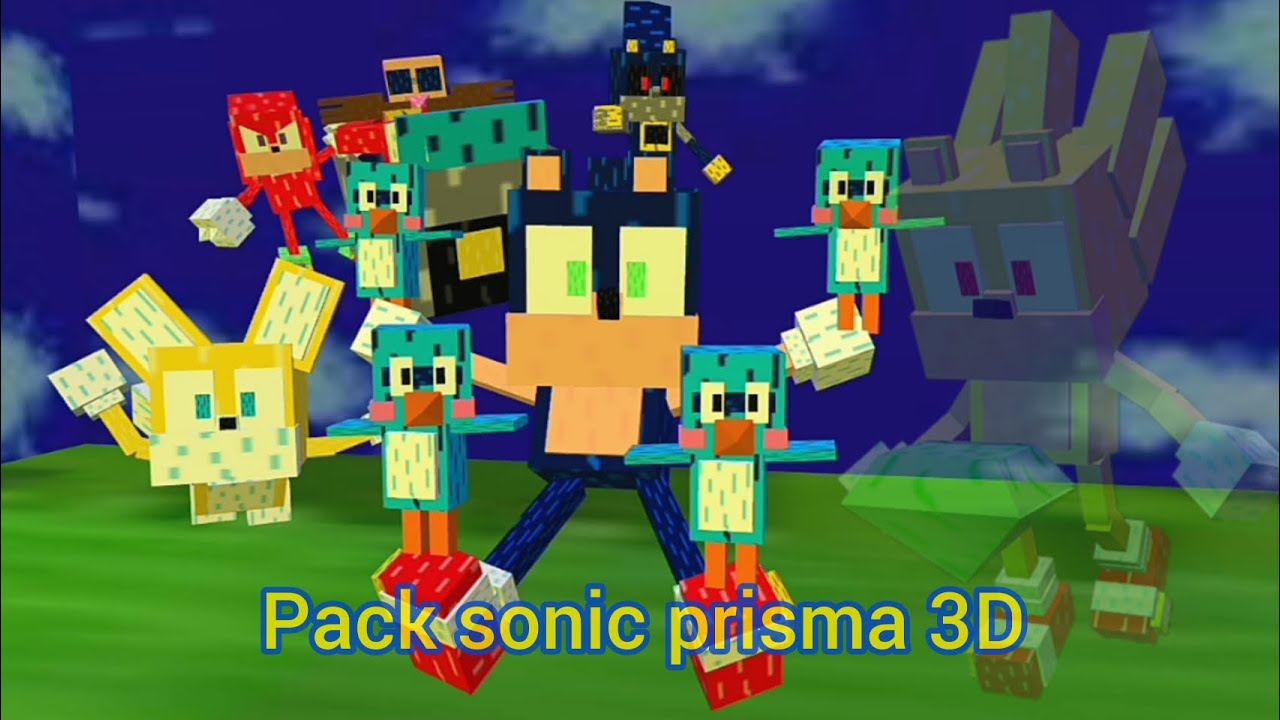 Pack de Sonic Minecraft para prisma 3D (hecho por mi) - YouTube