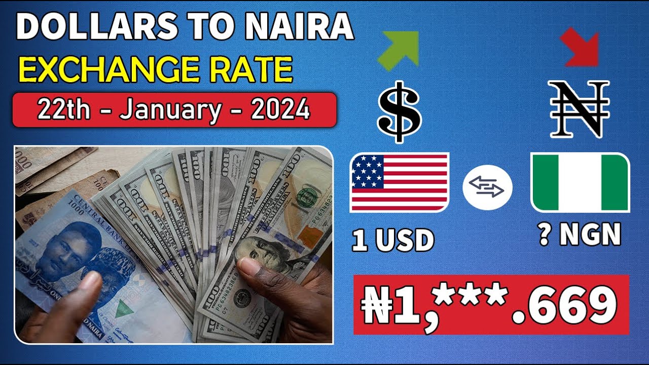 US Dollar To Nigerian Naira Exchange Rate Today Dollar To Naira