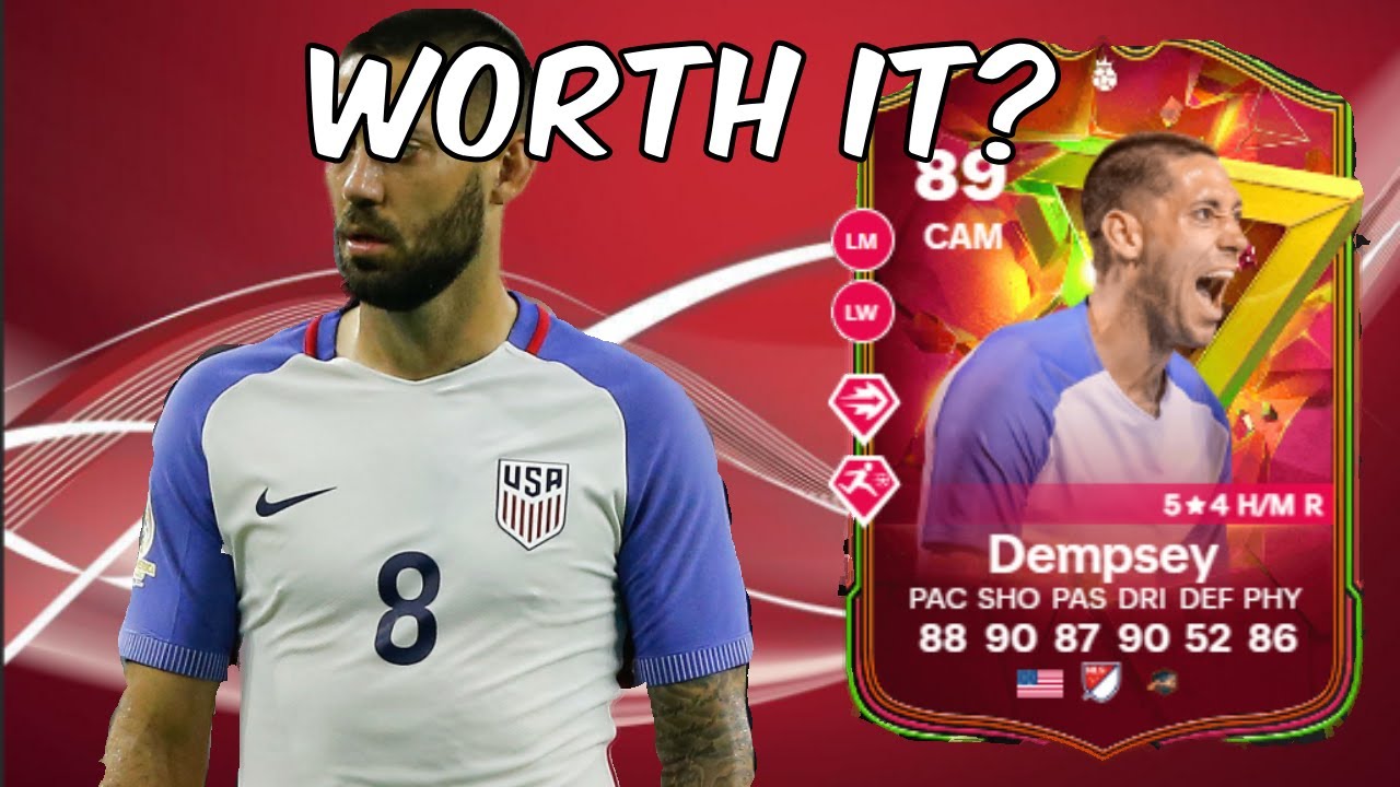89 Clint Dempsey Golazo Hero Player Analysis!! || EA FC 24 Ultimate ...