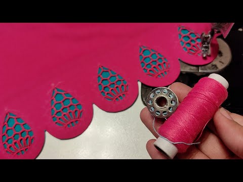 Cutwork Simple Sewing Machine 2022| Cutwork embroidery design for ...