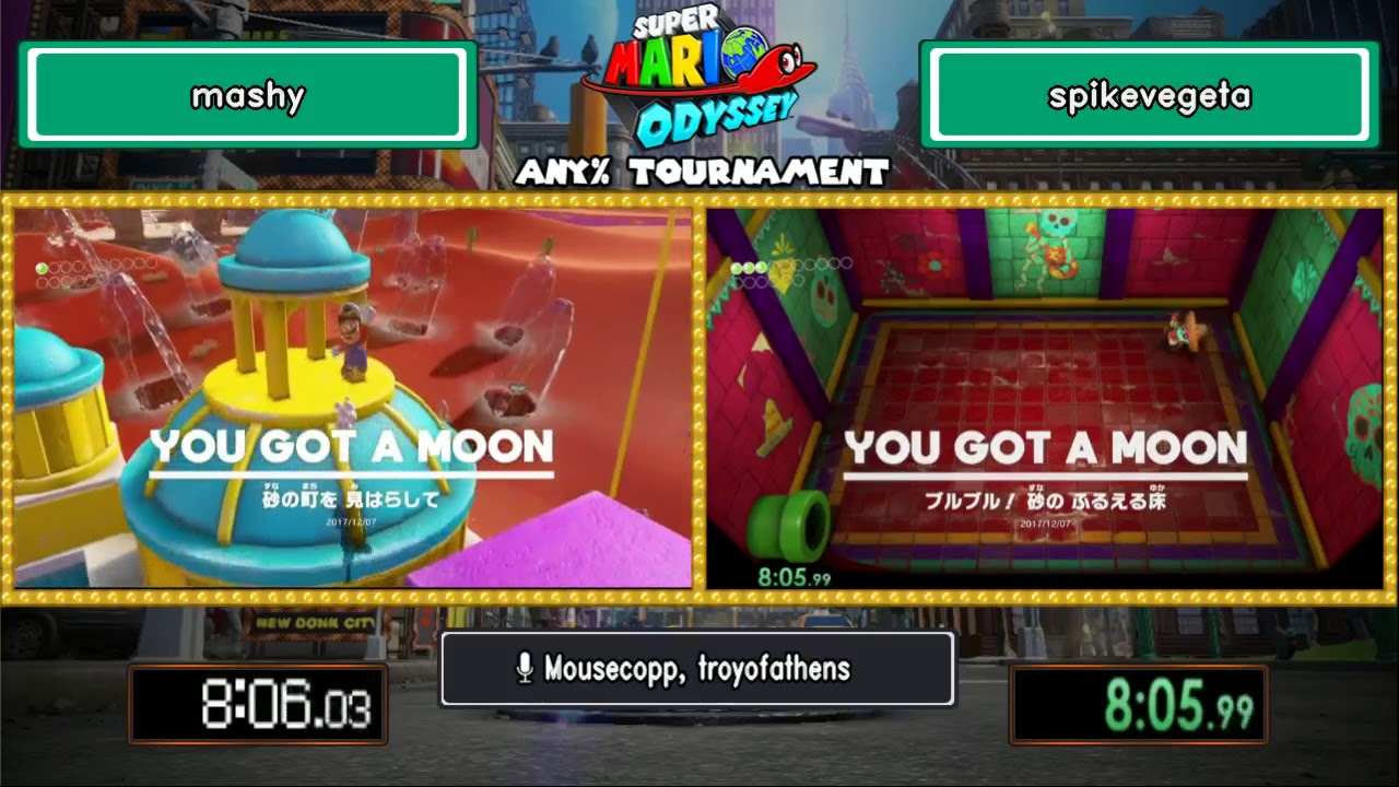 mashy vs spikevegeta. SMO Any% Tournament 2017 - YouTube