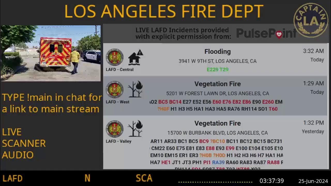 24 Jun 2024 LAFD Los Angeles Fire Department SCANNER Radio ARCHIVE 24-jun-2024-lafd-los-angeles-fire-department-scanner-radio-archive