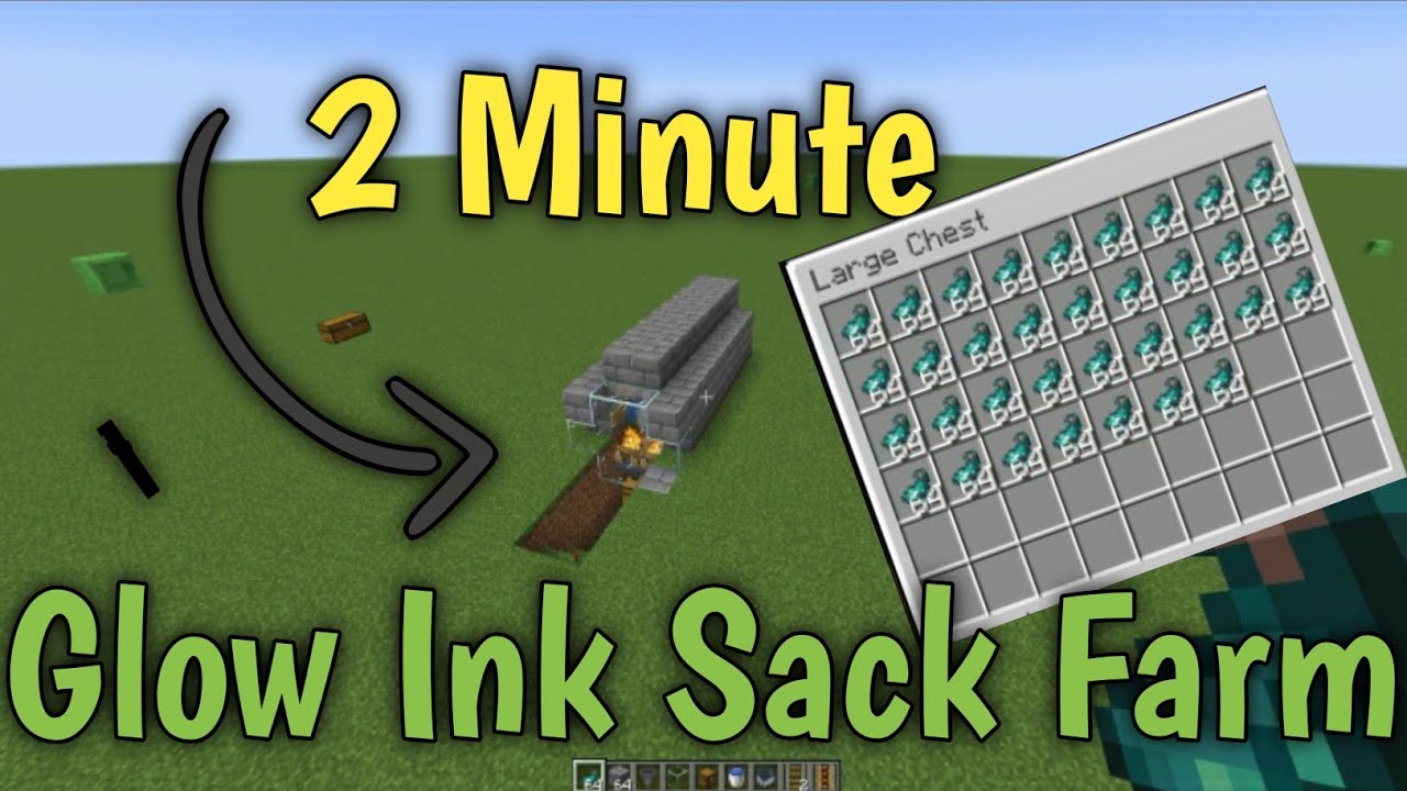 Minecraft 1.181.1 2 min glow ink sack farm - YouTube