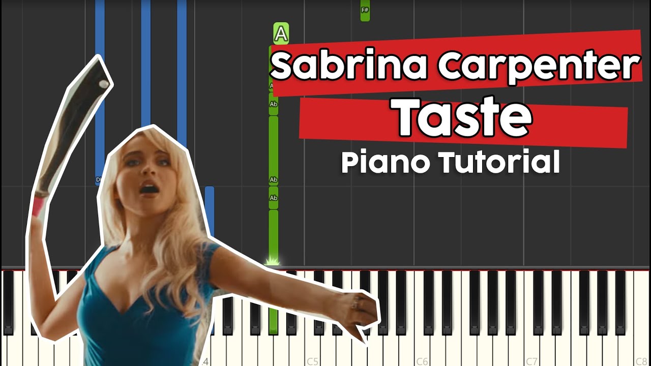Sabrina Carpenter - Taste (Piano Tutorial) - YouTube