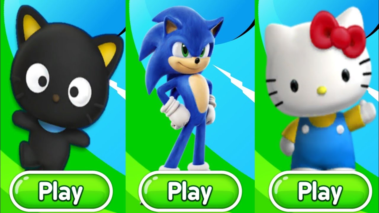 Sonic Dash - Badtz-Maru Vs Movie Sonic Vs Hello kitty - All Bosses Zazz ...