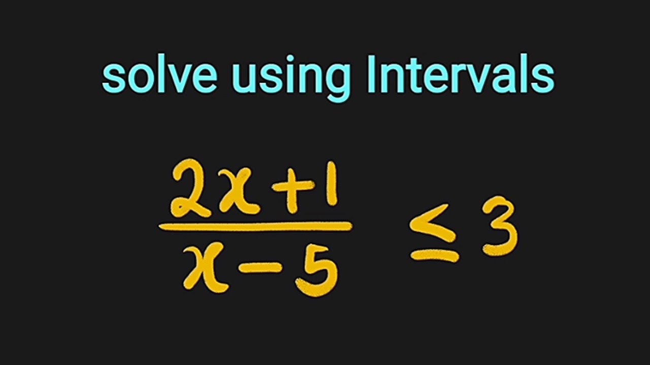 Inequality 2x 1 x 5 3 YouTube