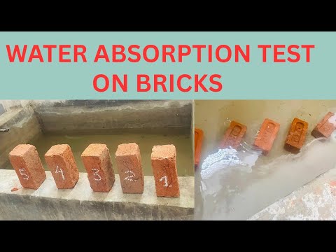 Water absorption test on bricks (English) - YouTube
