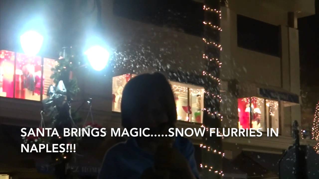 Naples, FL Snow Flurries - YouTube