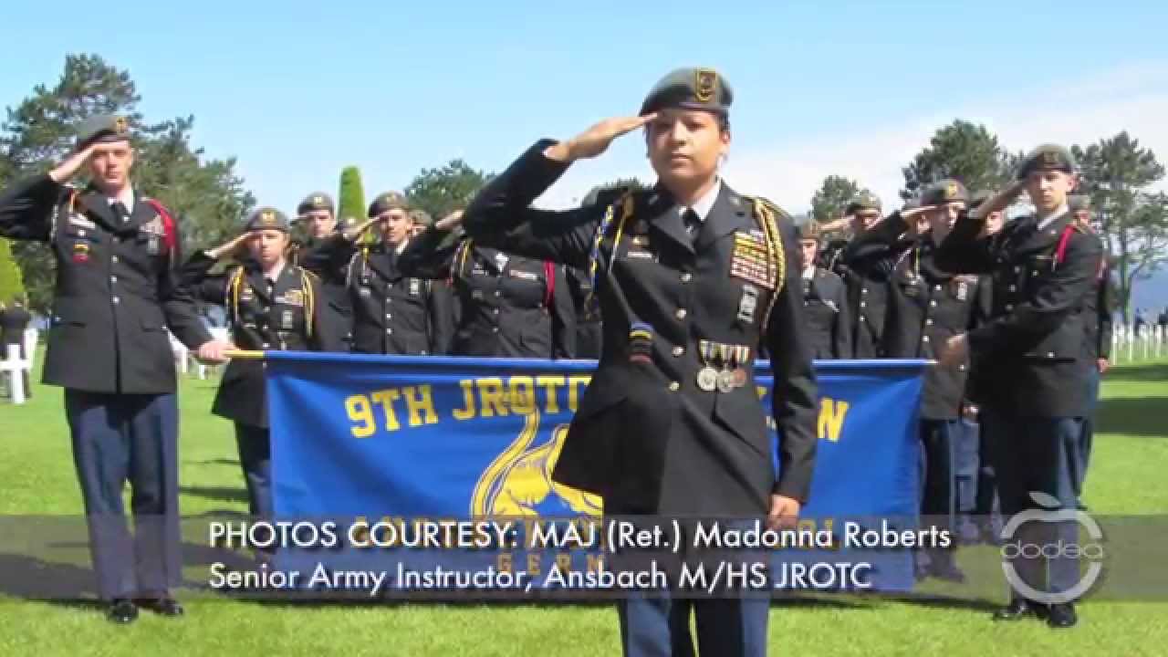 DoDEA JROTC Cadets Visit Normandy Beach - YouTube