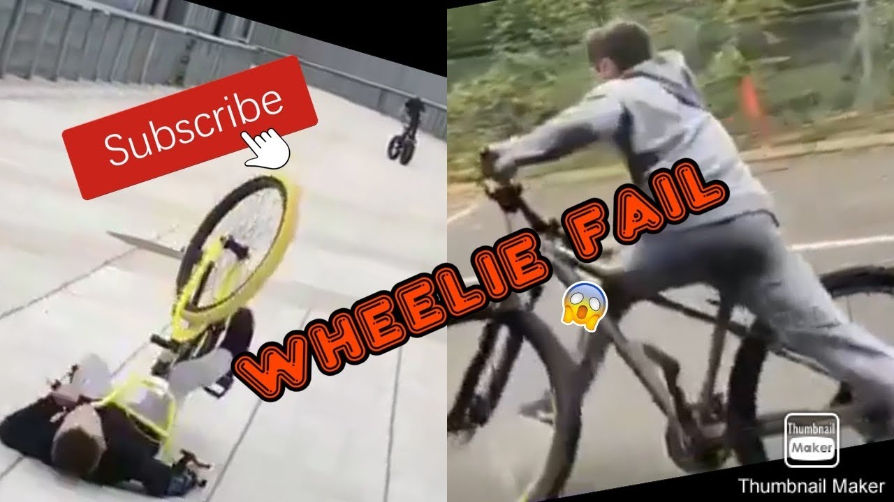 Wheelie fails compilation - YouTube
