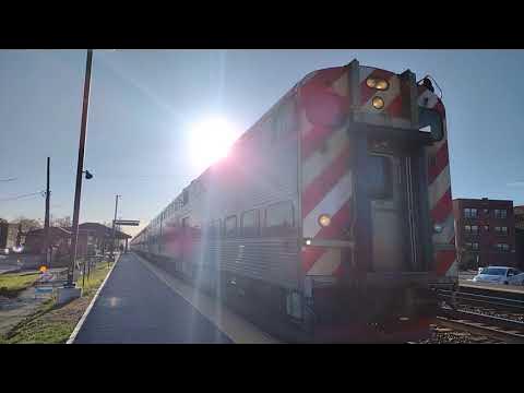 Metra BNSF Railway Train 1284 to Chicago Union Station @ Harlem Avenue Station - YouTube