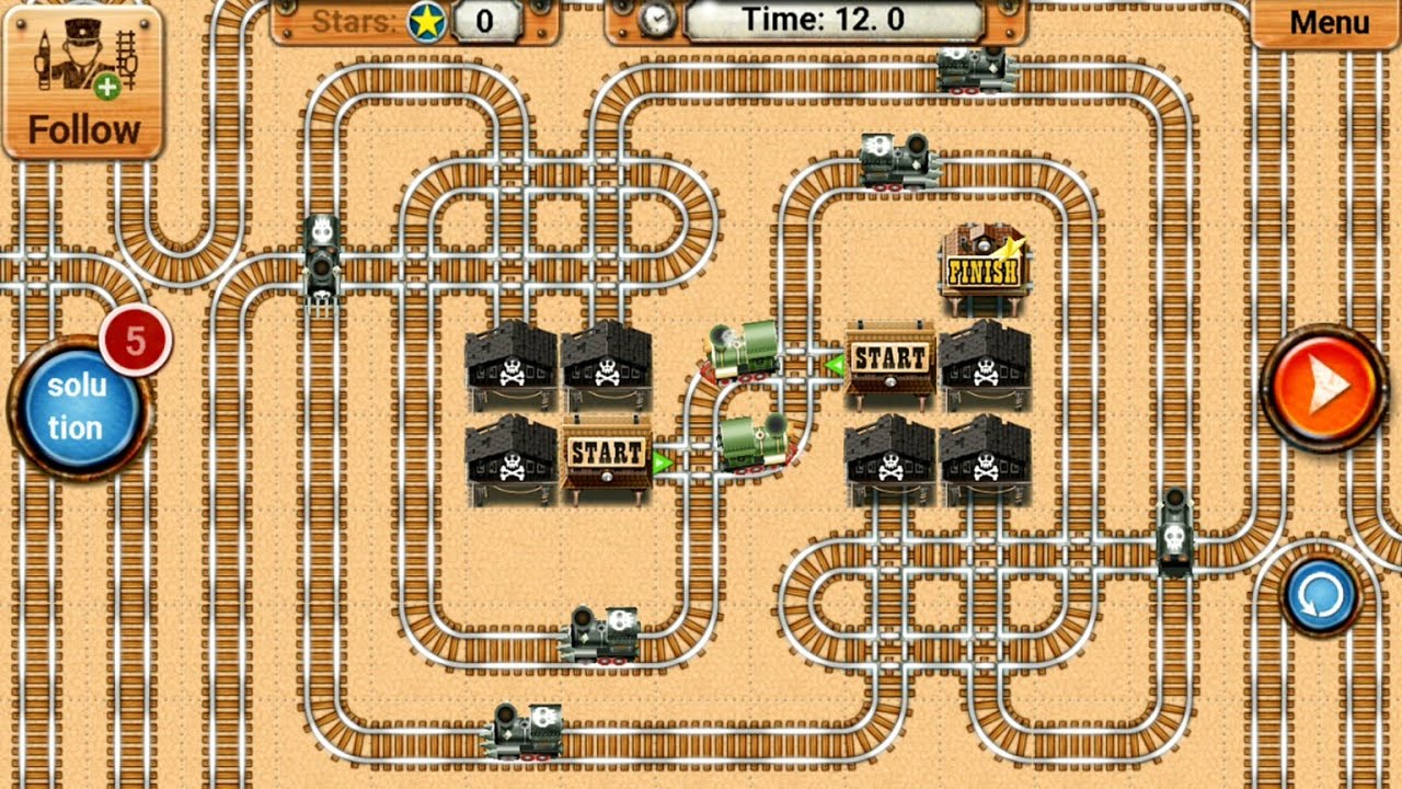 Train Track Maze The Railway Puzzle | Train Game | Android Gameplay ...