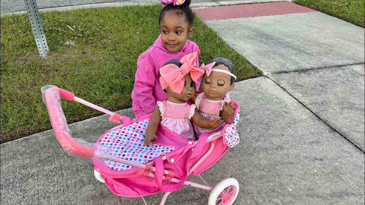 Baby Dolls Play With Dream In The Outdoor Playground For Kids! | Dream ...