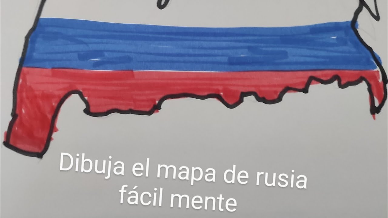 dibuja el mapa de russia fácil - YouTube