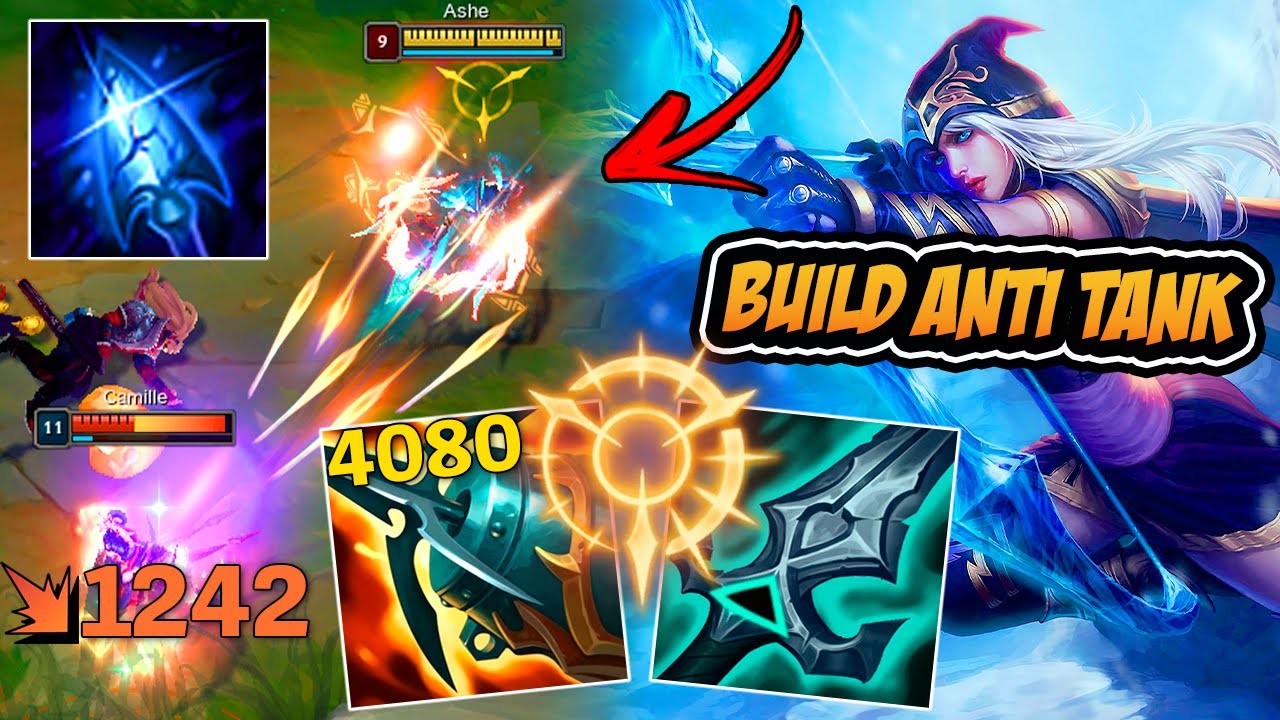 ASHE ADC MEGA BUILD ANTI TANK NO PATCH 14.11 !! - LEAGUE OF LEGENDS ...