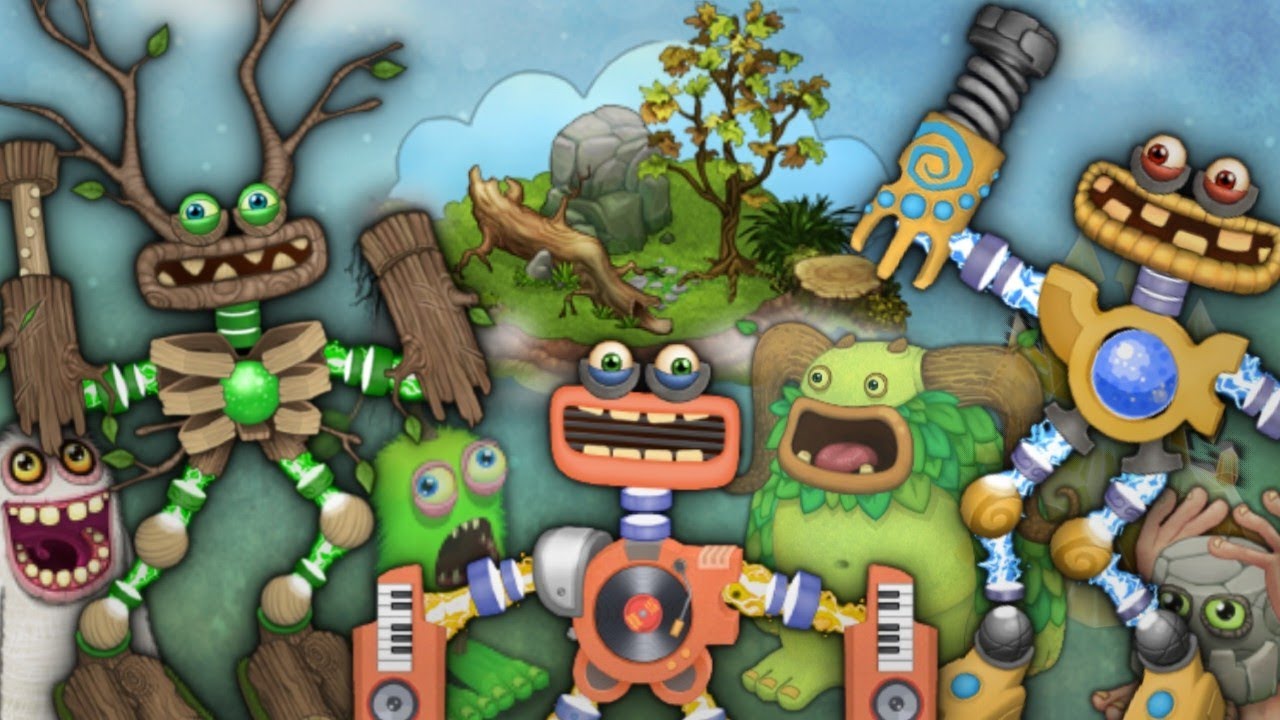 ALL MONSTERS — PLANT ISLAND | My Singing Monsters - YouTube