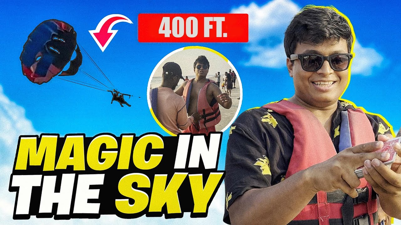 I Did The World's First Magic Trick IN THE SKY! - YouTube