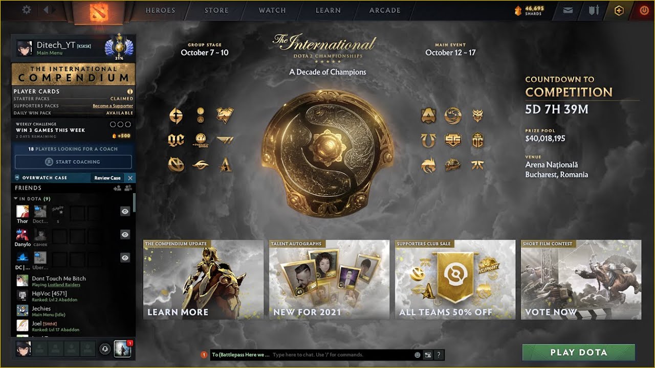 The International Dota 2 Compendium Full Preview with rewards ...