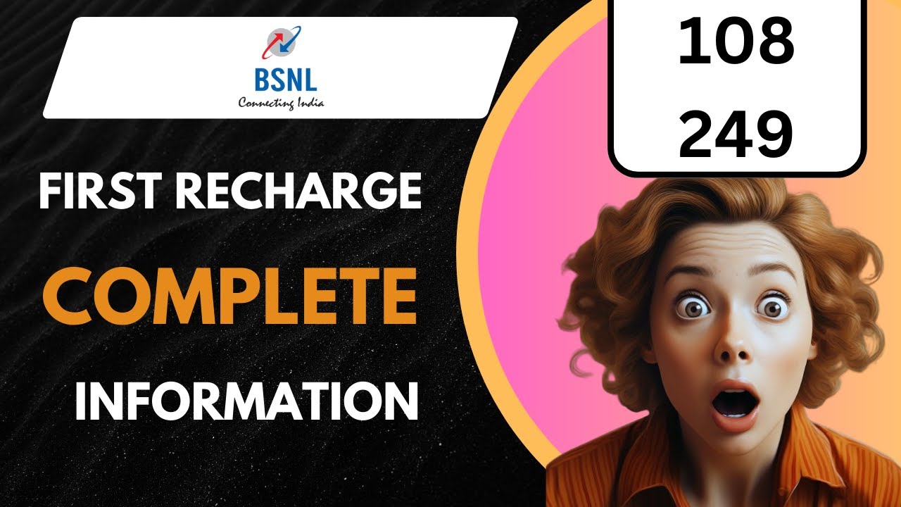 BSNL first recharge complete info, Price, Validity, itc. - YouTube