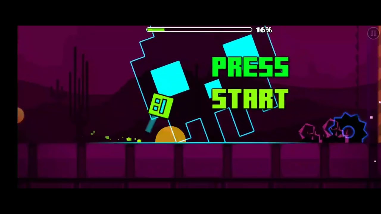 playing geometry dash subzero - YouTube