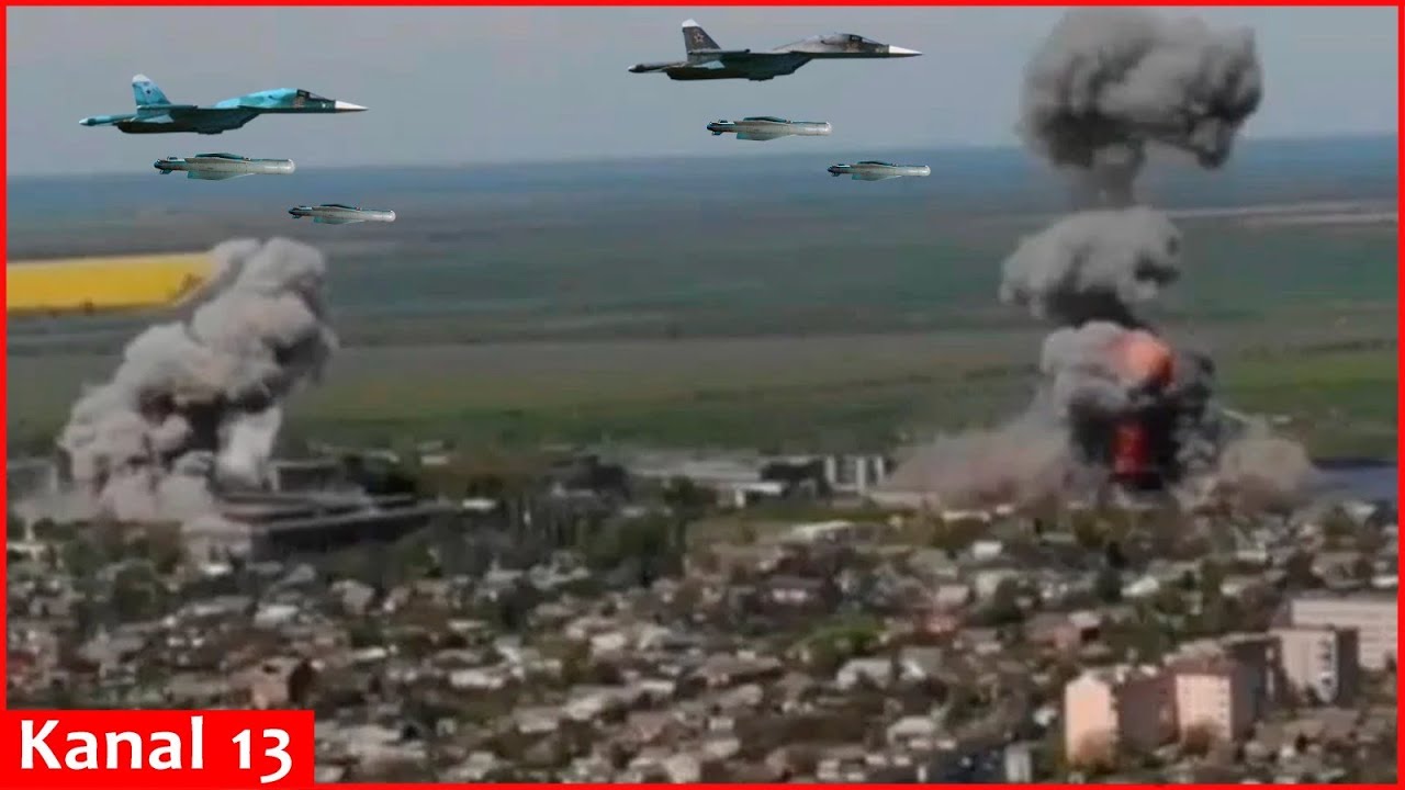 Half of Russian glide bombs fly over Kursk, Russia bombs and wipes own ...
