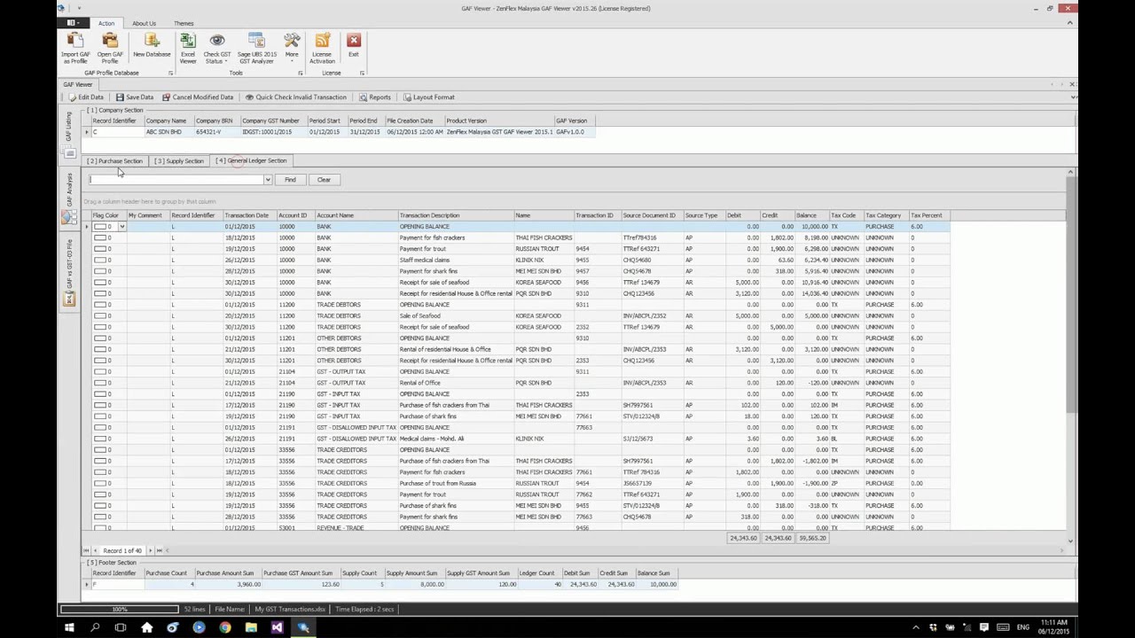 ZenFlex GAF Viewer - HowTo Generate GAF and GST-03 from Excel sheet ...