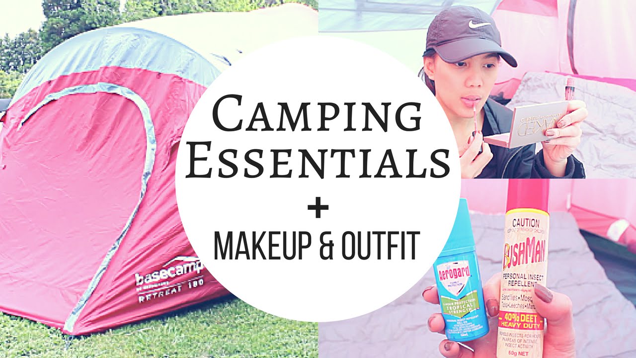 Camping Essentials, Makeup & Outfit | Mika Basco - YouTube