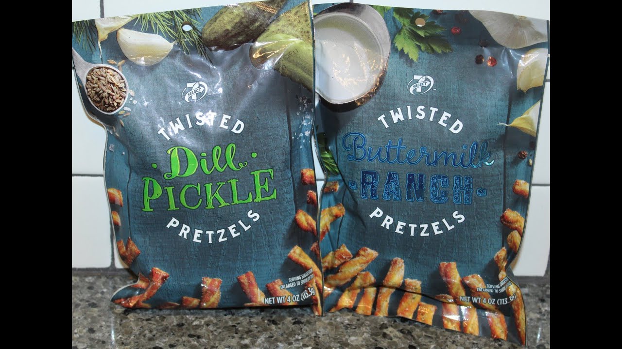7-Eleven 7-Select Twisted Pretzels: Dill Pickle & Buttermilk Ranch ...