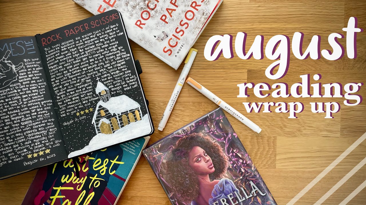 August Wrap Up | Reading Journal Spreads - YouTube