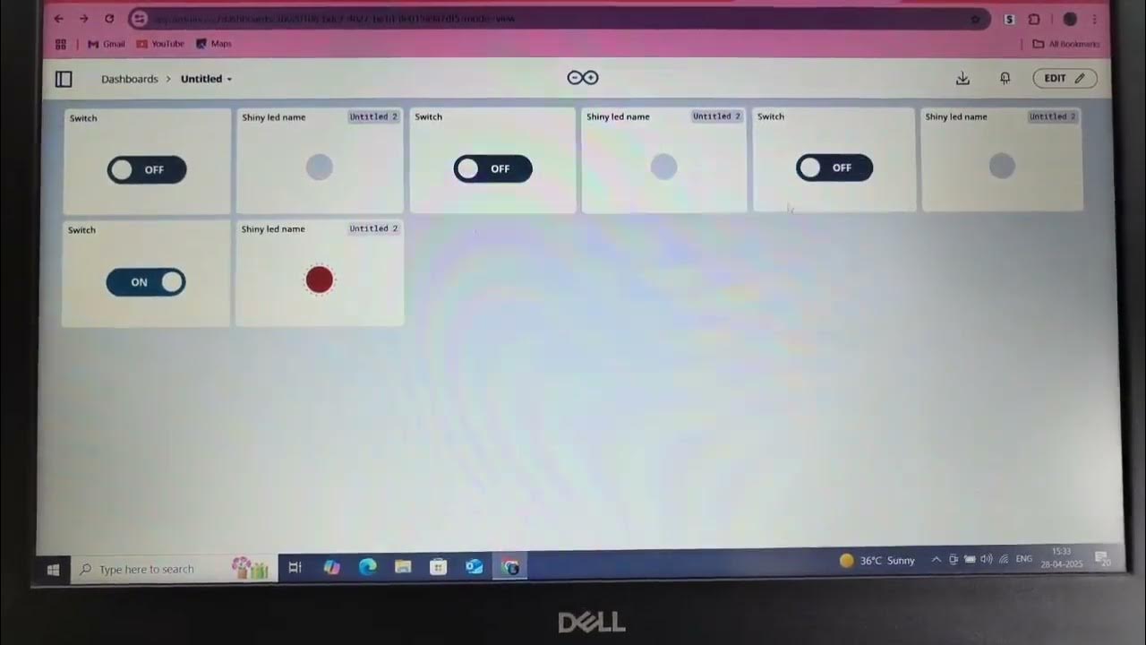 4 LED Control using Arduino IoT Cloud | Manual Switch ON/OFF | Arduino IoT Project - YouTube