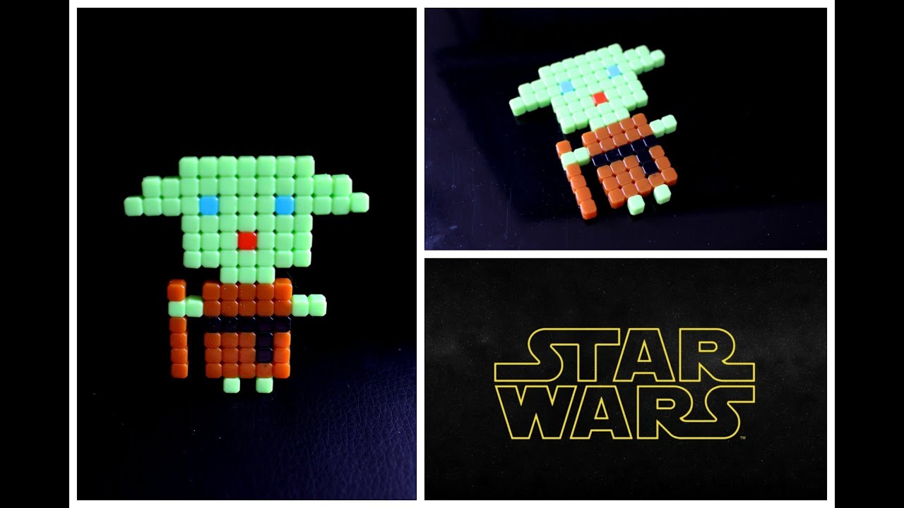 DIY Qixels : Pixel Art Maître Yoda / Master Yoda - YouTube