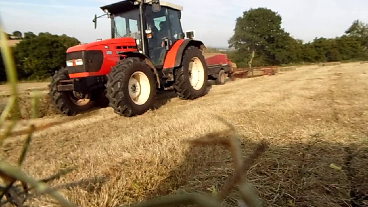 Same Silver 100.4 + International 554 square baler - YouTube