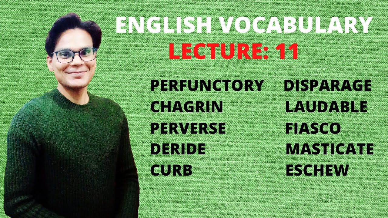 English Vocabulary | Lecture 11 | Lectures by Waqas Aziz | Waqas Aziz ...