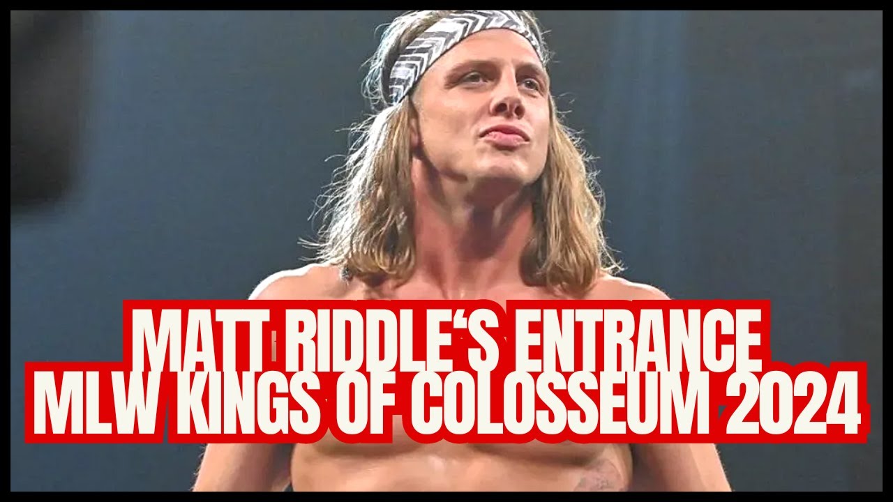 Matt Riddle Entrance at MLW Kings of Colosseum 2024 - 2300 Arena [Jan 6 ...