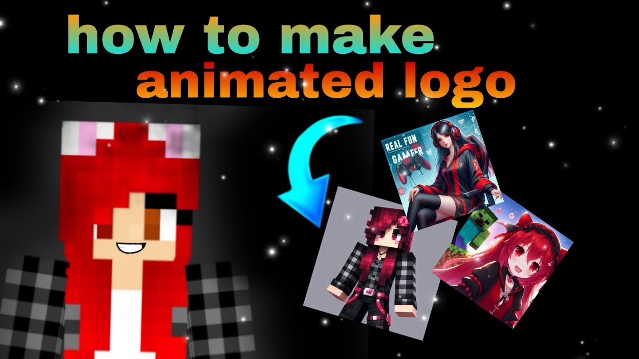 how to make your Minecraft skin animated logo in one click | in android ...