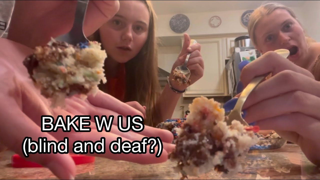 make a cake with us! (blind & deaf?) - YouTube
