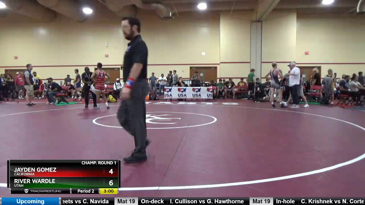 Junior 126 Jayden Gomez California Vs River Wardle Utah - YouTube