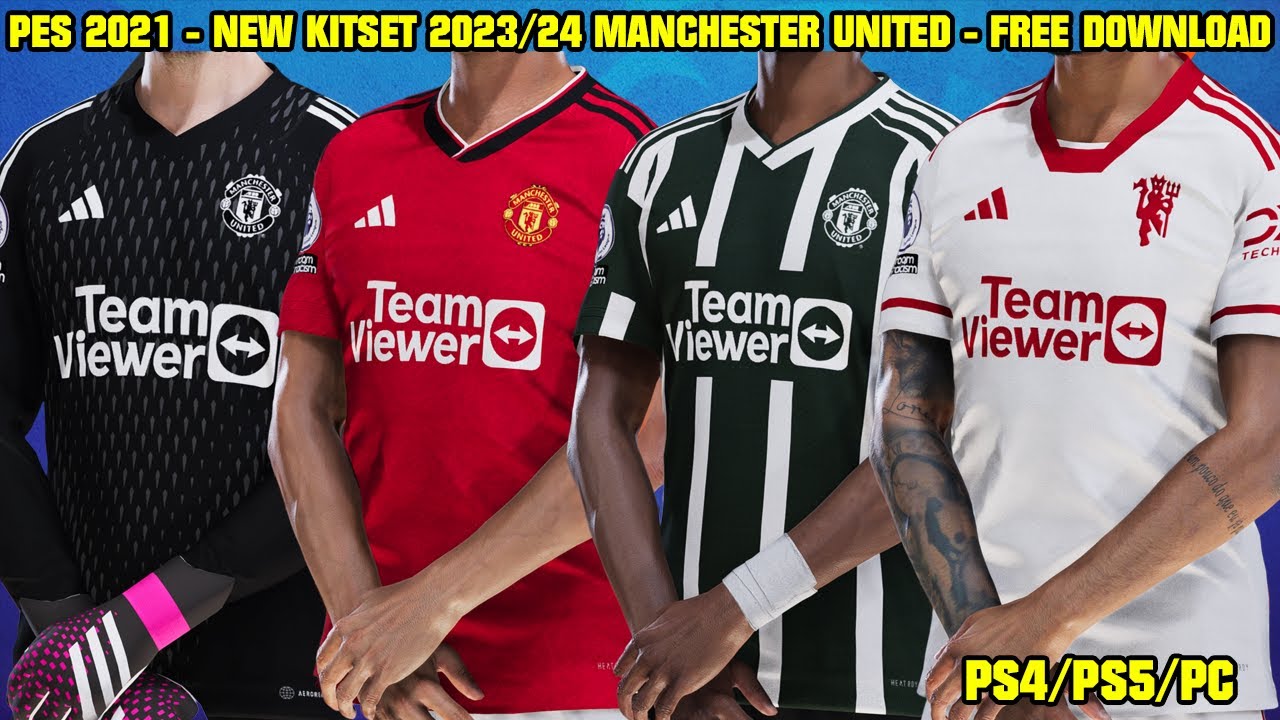 PES 2021 - NEW KITSET 2023/24 MANCHESTER UNITED - PS4/PS5/PC - 4K - YouTube