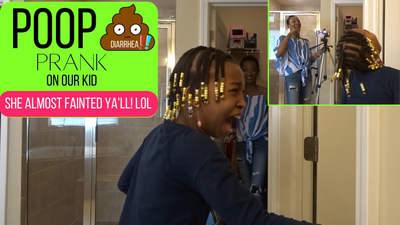 Our daughter almost fainted when my husband and I did this POOP PRANK ...
