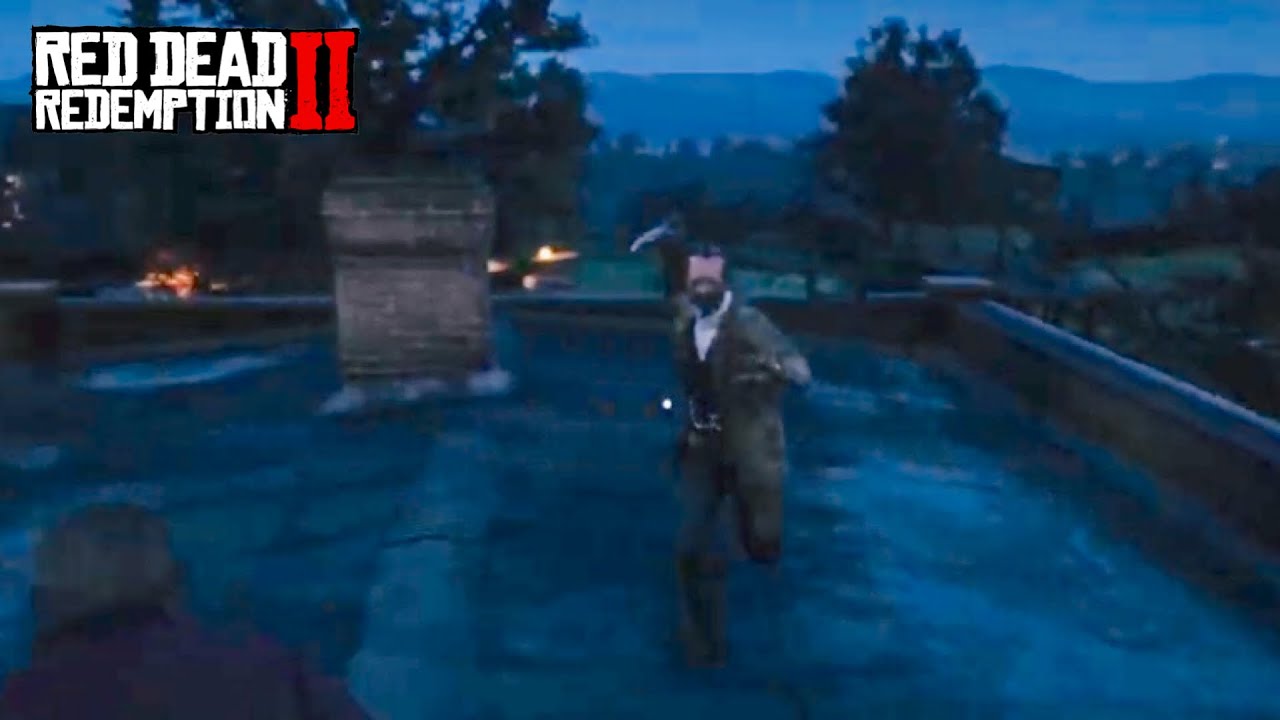 Knife wielding Sheriff Malloy Chases after Arthur - RDR2 - YouTube