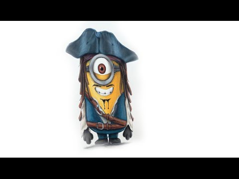Minion Jack Sparrow Drawing Design By Dinotomic - YouTube