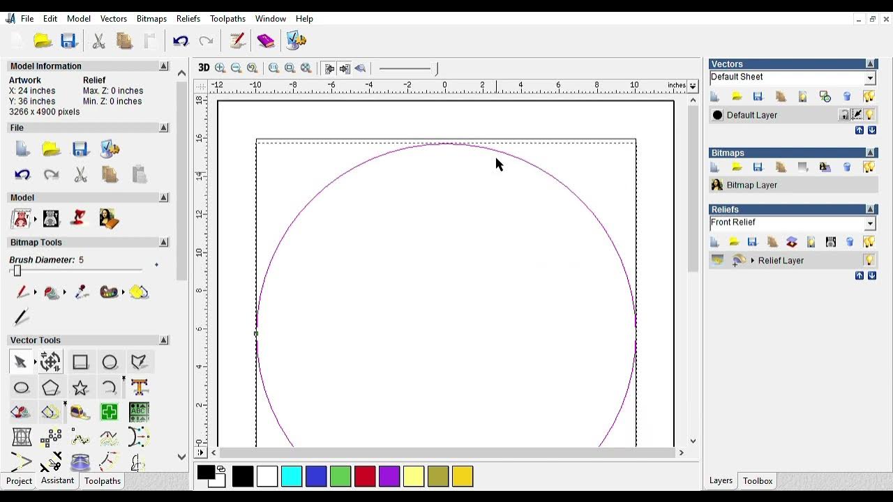 How to make 2d frame design in artcam 2008 - YouTube