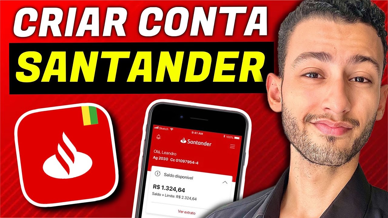 COMO ABRIR UMA CONTA SANTANDER PELO CELULAR PASSO A PASSO ? COMO CRIAR ...