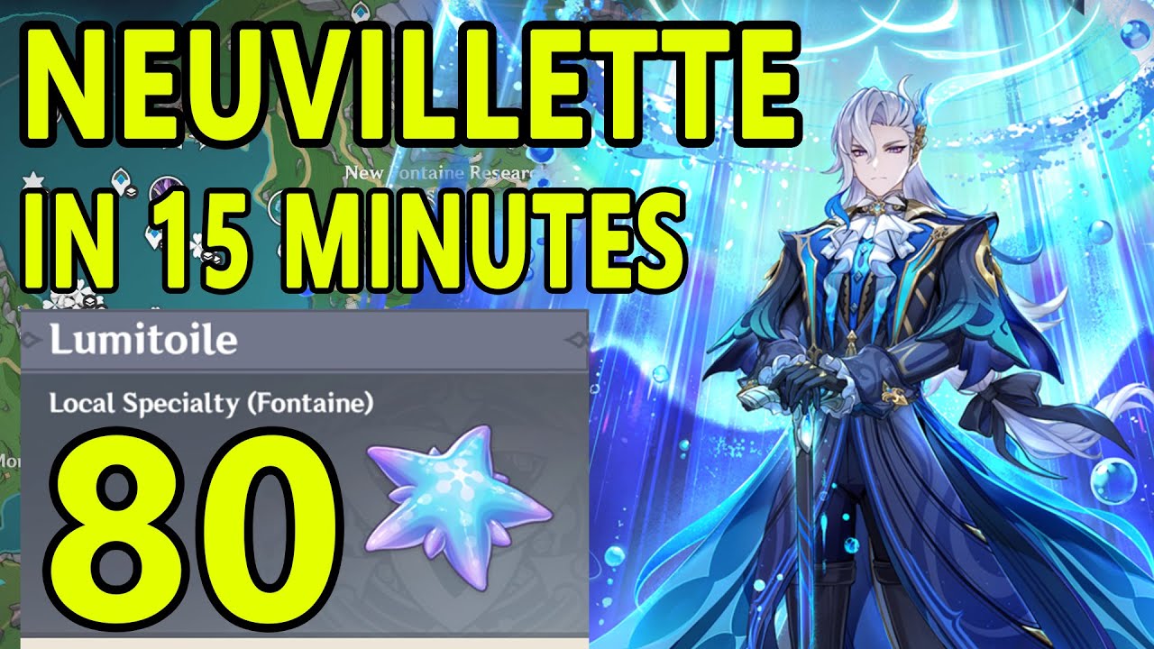 Neuvillette Ascension Materials | 35-58 Lumitoile Locations ② | Fast ...