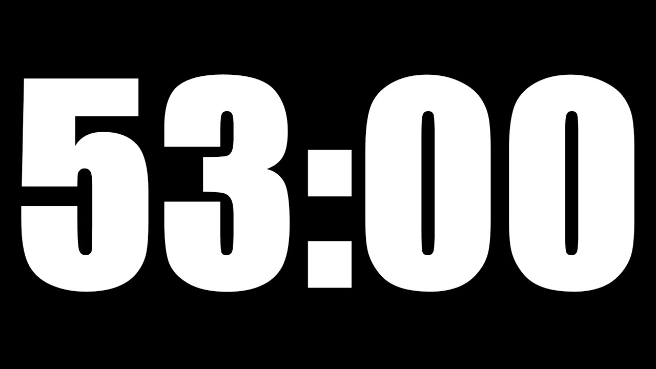 53 MINUTE TIMER | LOUD ALARM ⏰ - YouTube