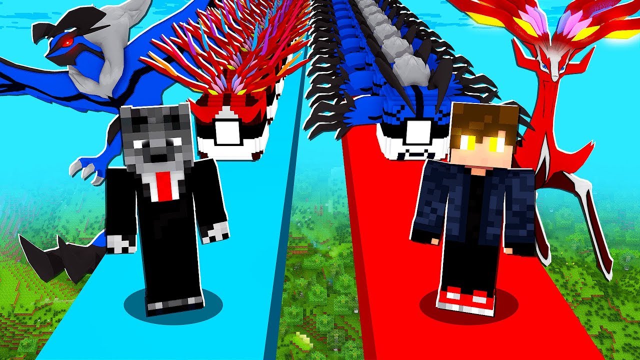 LUCKY PIXELMON XERNEAS VERMELHO VS YVELTAL AZUL - MINECRAFT PIXELMON ...