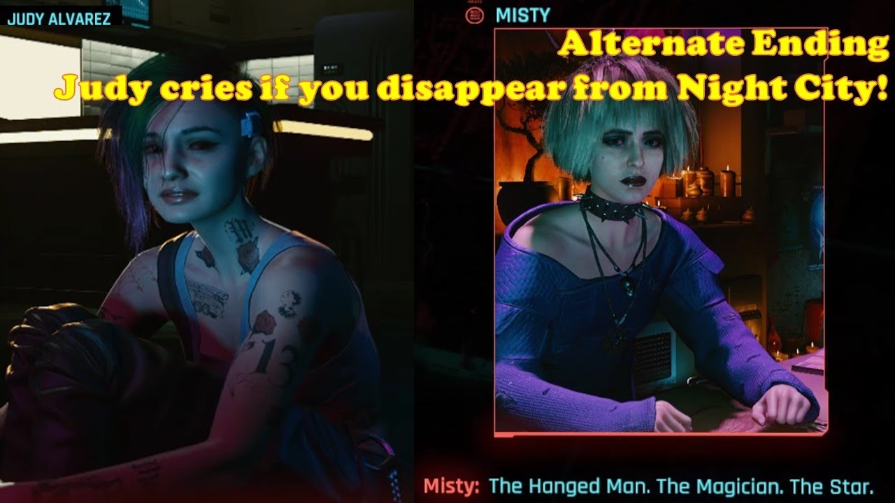 Cyberpunk 2077: Judy cries after you disappeared from Night City !! The ...