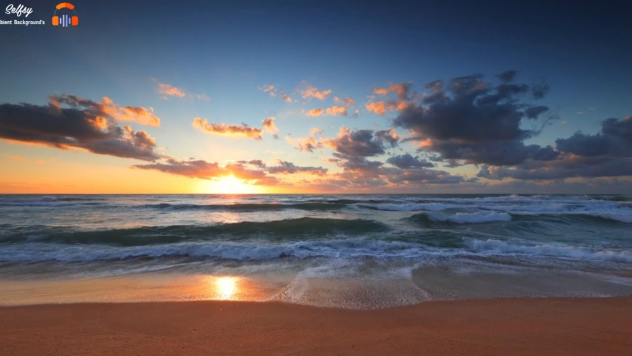 Sensational Beach Sunset: Paradise Beach Fast Rolling Waves at Sunset 1 ...
