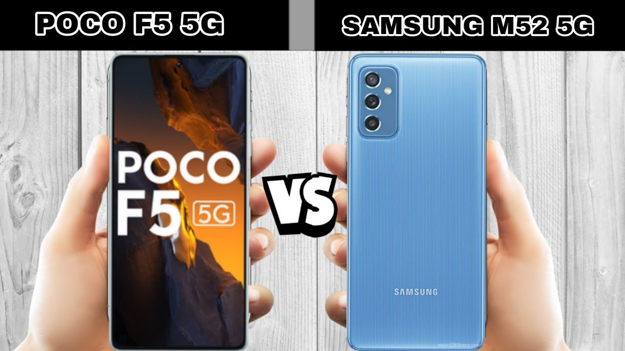 poco f5 vs samsung m52 5g full comparison. - YouTube